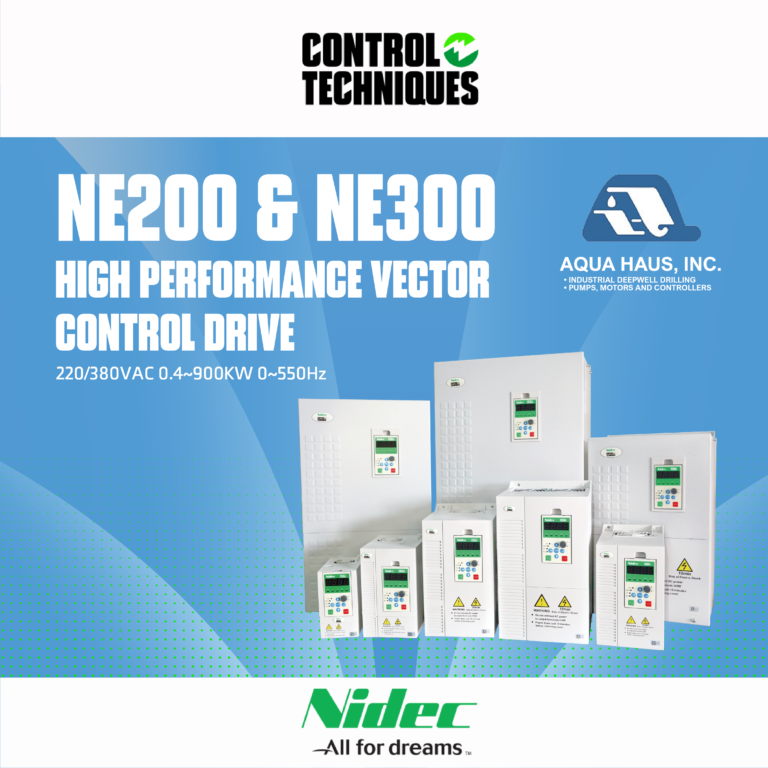 COMING SOON: Nidec Control Techniques VFDs – AQUA HAUS, INC.